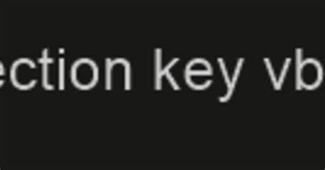 Penumbra Collection Key Vba Programming Imgur