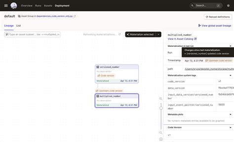 asset versioning and caching dagster docs