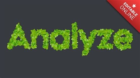 Analyze Text Effect Generator Textstudio