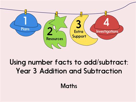 Using Number Facts To Add Subtract Year 3 Addition And Subtraction Teaching Resources