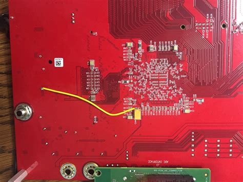 Tsw1400evm Tsw1400 Problem Fixed With Jumper Wire To Eliminate Voltage