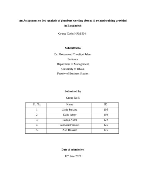 Group 5 Job Analysis Pdf