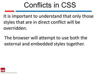 Web Topic 18 Conflict Resolution In Css PPT