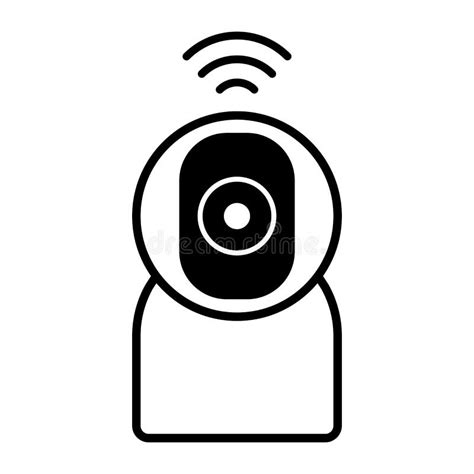 Smart Devices And IoT Icon Surveillance Camera Stock Vector Illustration Of Protection