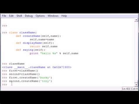 Python Programming Tutorial Classes And Self YouTube