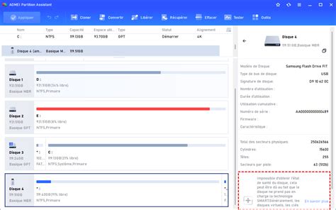 Comment vérifier la santé du disque dans AOMEI Partition Assistant