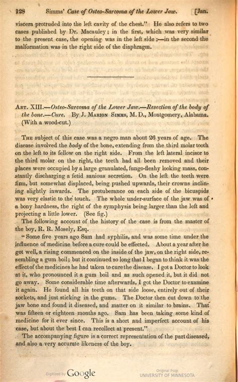 1846 Osteo Sarcoma Of The Lower Jaw Rancocas Pathways Kayaking Rentals Tours And More Since
