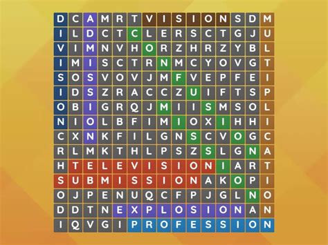 Ion Words Wordsearch