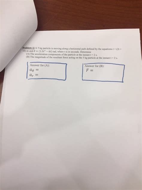 Solved A Kg Particle Is Moving Along A Horizontal Path Chegg