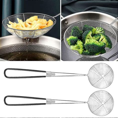 10 Pieces Hot Pot Strainer Scoopsstainless Steel Hot Pot Strainer Spoons Mesh Skimmer Spoon