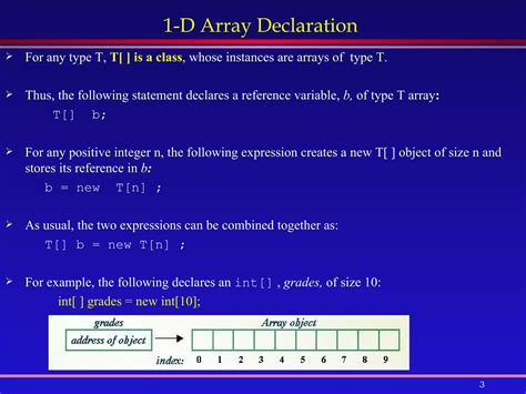 Java Introduction To Arrays Ppt