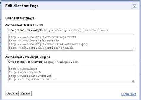 Client Insert Into Fusion Table Using Javascript And Oauth2 Stack