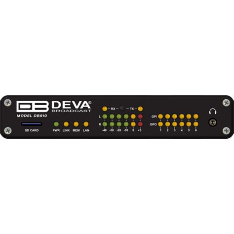 DEVA DB910 Full Duplex Compact IP Audio Codec IP ISDN Audio Codecs BroadcastStoreEurope Com