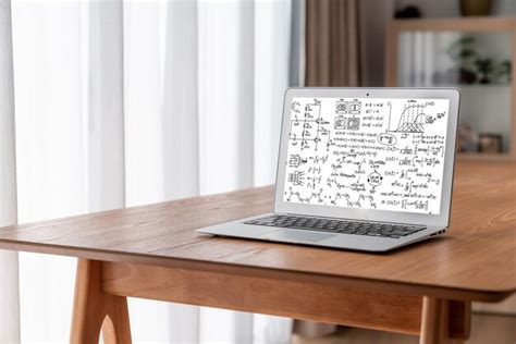 Premium Photo Mathematic Equations And Modish Formula On Computer Screen Showing Concept Of