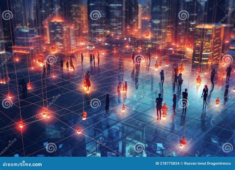 The Power Of Connectivity Concept Of Connectivity Where Diverse Elements Intertwine To Create