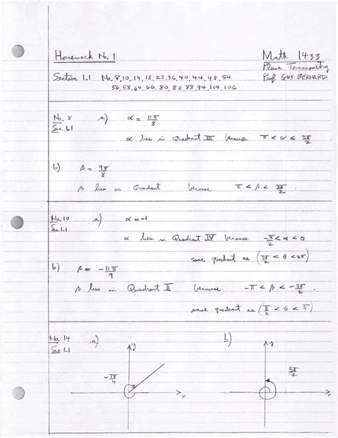 10 Questions With Solutions In Plane Trigonometry Assignment 1 Math