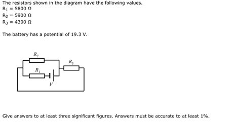 Solved 1 A What Is The Magnitude Of The Electrical Current In