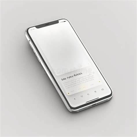 Elegant Mobile App Mockup Showcasing Nature Inspired Design On A Contemporary Smartphone