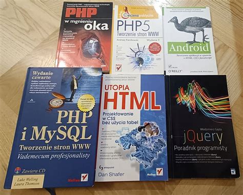 Zestaw książek informatycznych PHP JS HTML CSS 13178114805