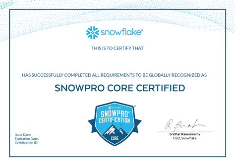 Snowpro Core Certification • Robin April • Snowflake Education Services