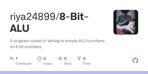Github Riya248998 Bit Alu A Program Coded In Verilog To Simple Alu