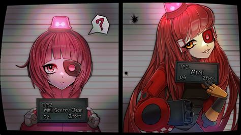 Mimi Sentry And Mini Sentry Chan Original And More Drawn By Lerimar Danbooru