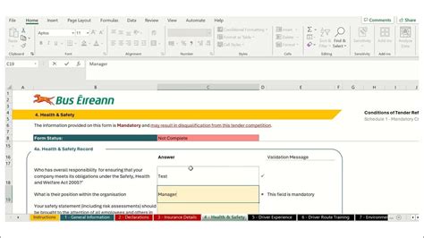 How To Complete Tender Response Document Section 4 Youtube