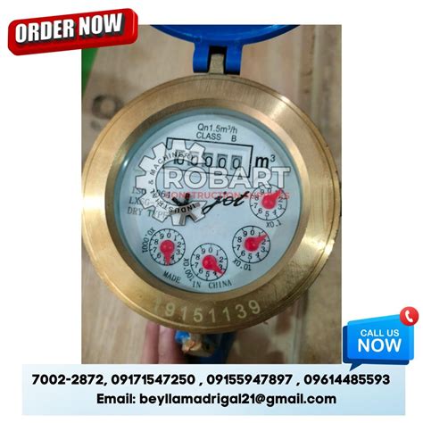 Water Meter W Maynilad Certificate Commercial And Industrial