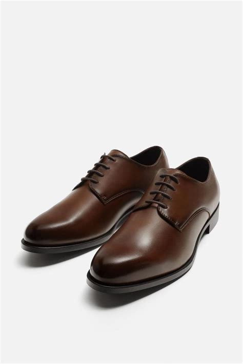 Sapato Elegante Marrom Zara Brasil Sapato Marrom Masculino Sapatos Formais Para Homem