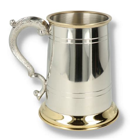 English Pewter Company 1 Pint Georgian Handle Tankard Black Swan Shoppe