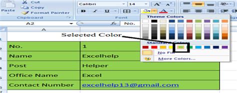 How To Fill Color In Excel
