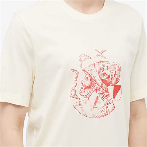 Adidas Ajax Crest T Shirt Cream White End Us