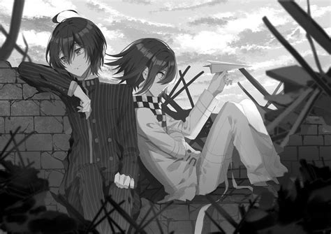 Shuichi X Kokichi Oumasai Fanart Pregame Saiouma Saiouma Wallpaper Pc
