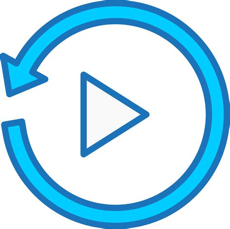 Replay Vector Icon 16811564 Vector Art at Vecteezy