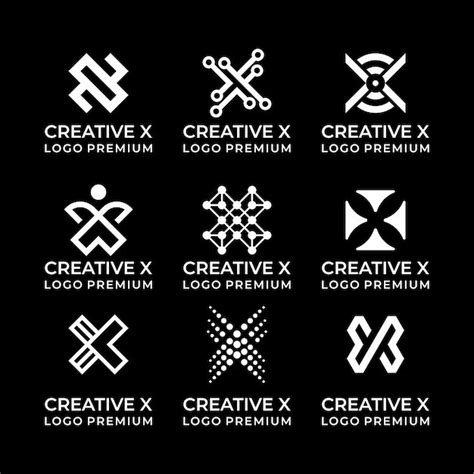 字母x创意图标矢量图设计素材 花瓣网