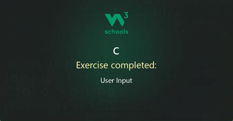 Completed Exercise C User Input