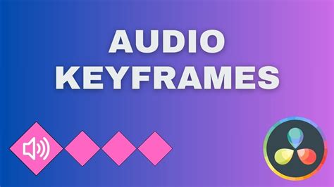 How To Add Keyframe To Audio In Davinci Resolve 18 Youtube