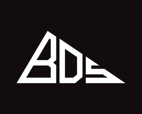 Premium Vector Triangle Shape Bds Letter Logo Design