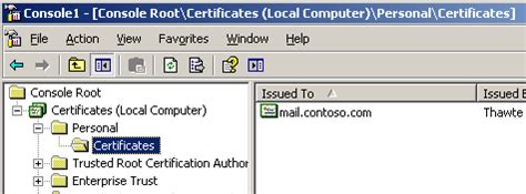Migrate SSL Certificates From Exchange Server To Exchange Server Practical