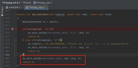 FFmpeg命令行参数 b v分析ffmpeg c源码分析 FFmpeg原理