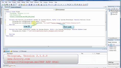 Telegram Send Html C Vb By Dll Youtube