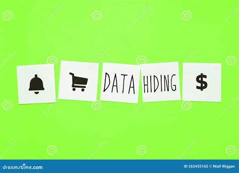 Handwriting Text Data Hiding Business Concept Secretly Embedding Data