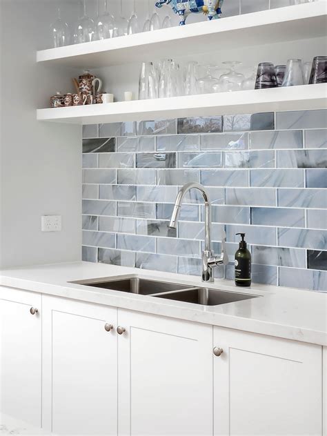 Blue Subway Tile Kitchen Let Your Spirit Fly