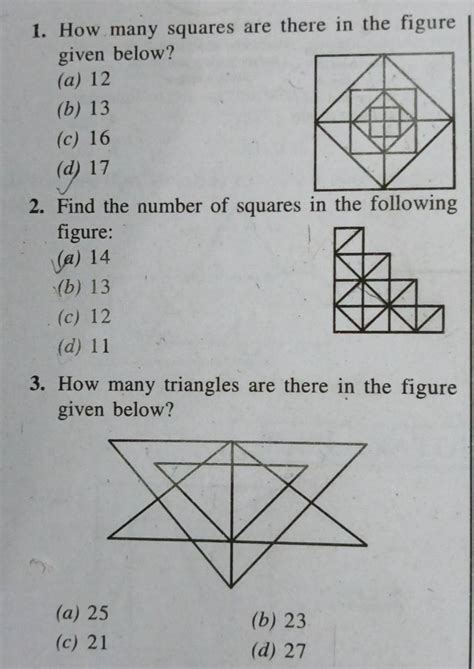 how many squares are there in the figure given below filo