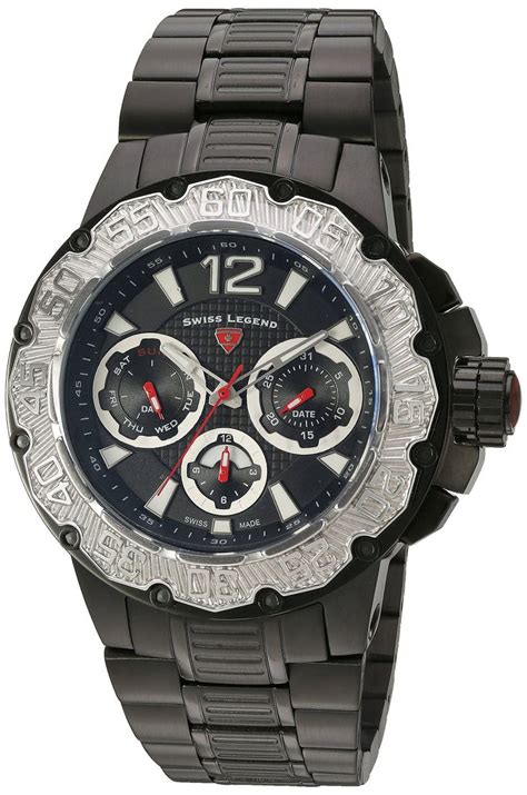 Swiss Legend Mens Ultrasonic Quartz Stainless Steel Watch Color