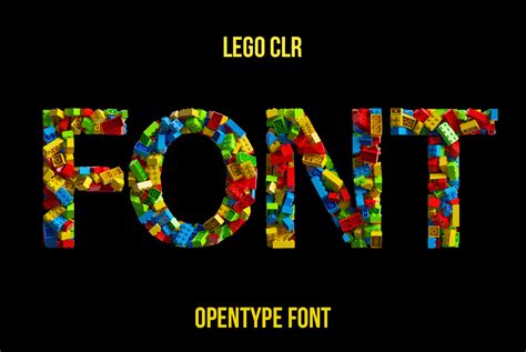 Lego Font Fun OpenType Typeface Handmadefont Com