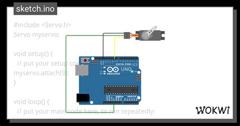 Sudut Motor Servo Wokwi Esp32 Stm32 Arduino Simulator