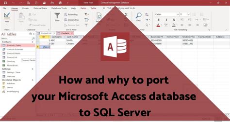 How And Why To Port Your Microsoft Access Database To SQL Server Business Software Tasmania