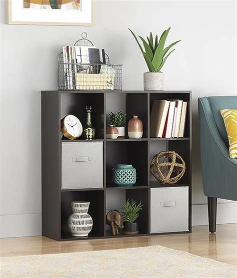 Whitmor 9 Cube Organizer Espresso For Stylish Room Decor