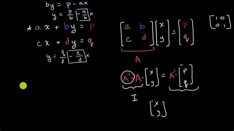 inverse matrices and matrix equations matrices precalculus khan